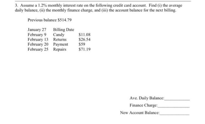 Solved round correctly at the end to the nearest penny. | Chegg.com