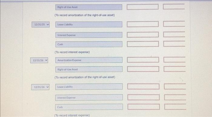 Solved Prepare the journal entries on the lessee's books to | Chegg.com