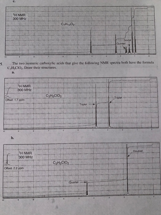 Solved HNMR - Problem Set -1 Draw the structures on the | Chegg.com