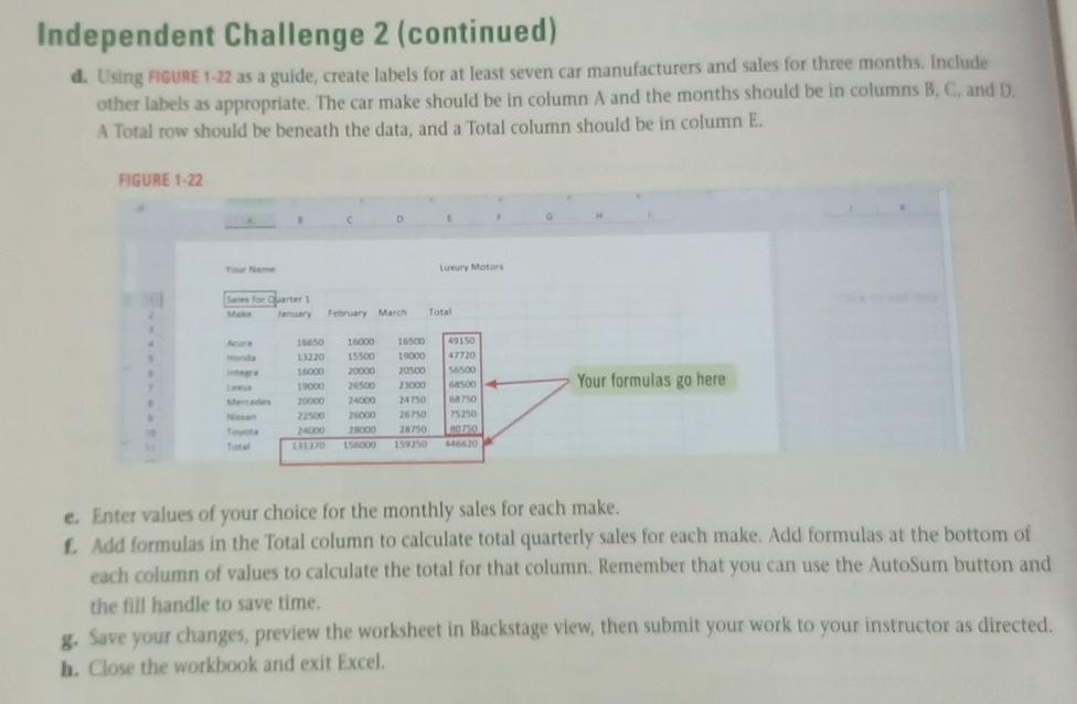 Solved Independent Challenge 2 You are the general manager | Chegg.com