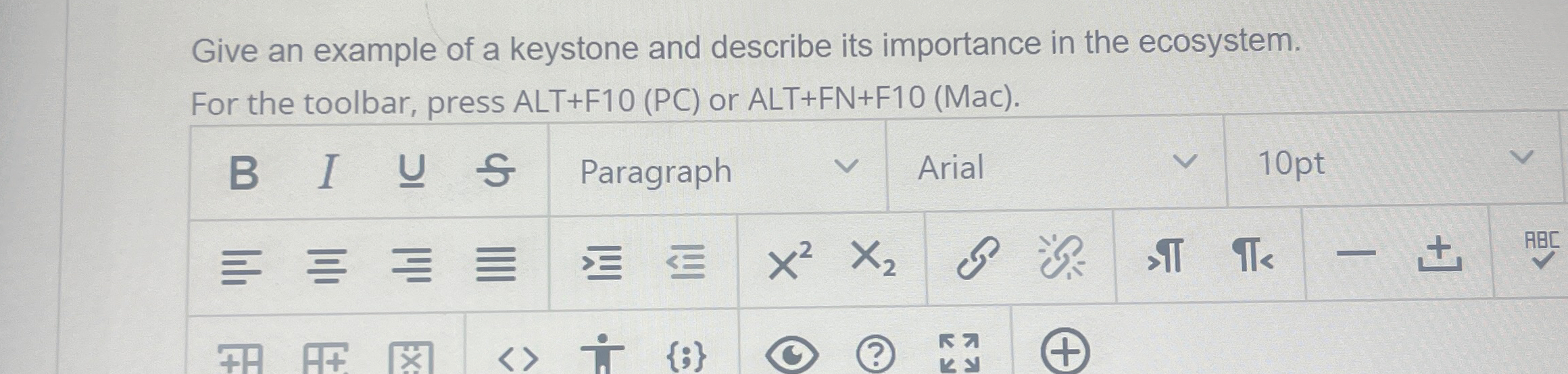 Solved Give an example of a keystone and describe its | Chegg.com