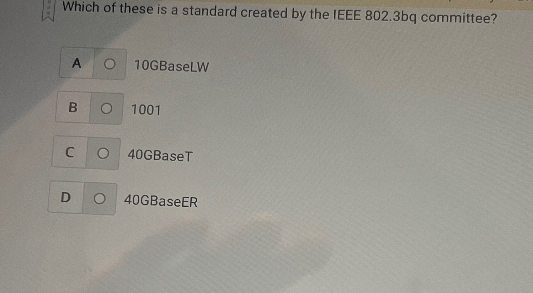 Solved Which of these is a standard created by the IEEE | Chegg.com