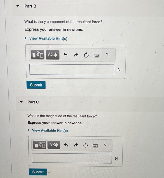 Solved part a: what is the X component of the resultant | Chegg.com