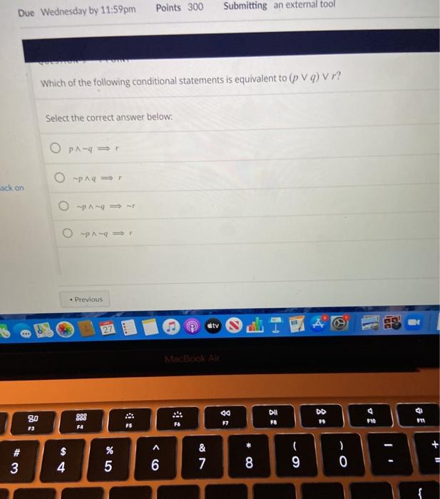 Solved Points 300 Submitting an external tool Due Wednesday | Chegg.com