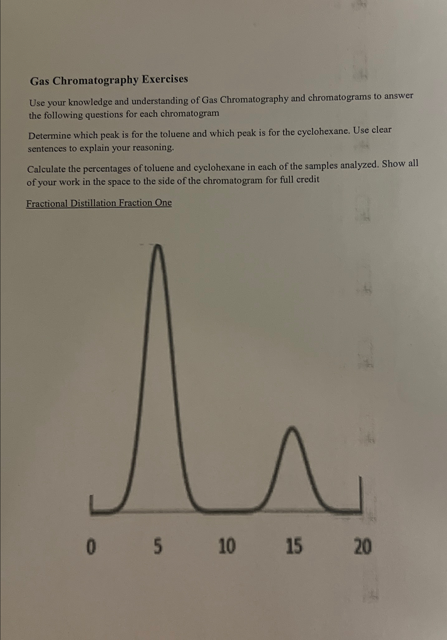 Solved Gas Chromatography ExercisesUse your knowledge and | Chegg.com