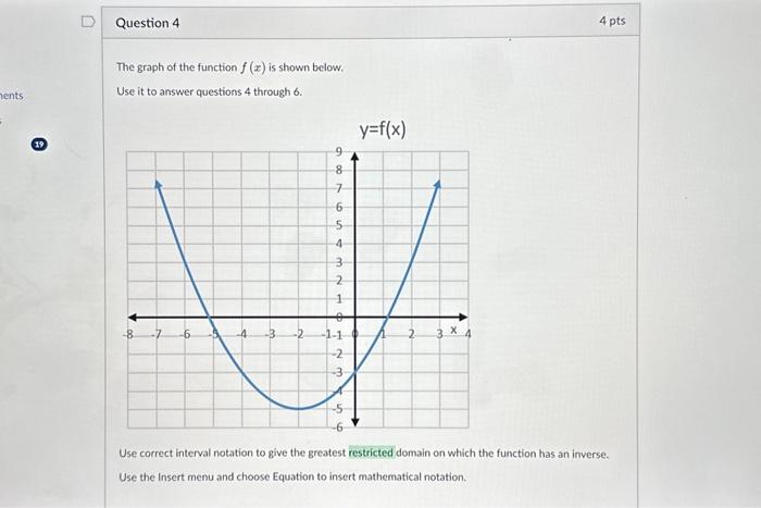 Solved Use correct interval notation to give the domain of | Chegg.com