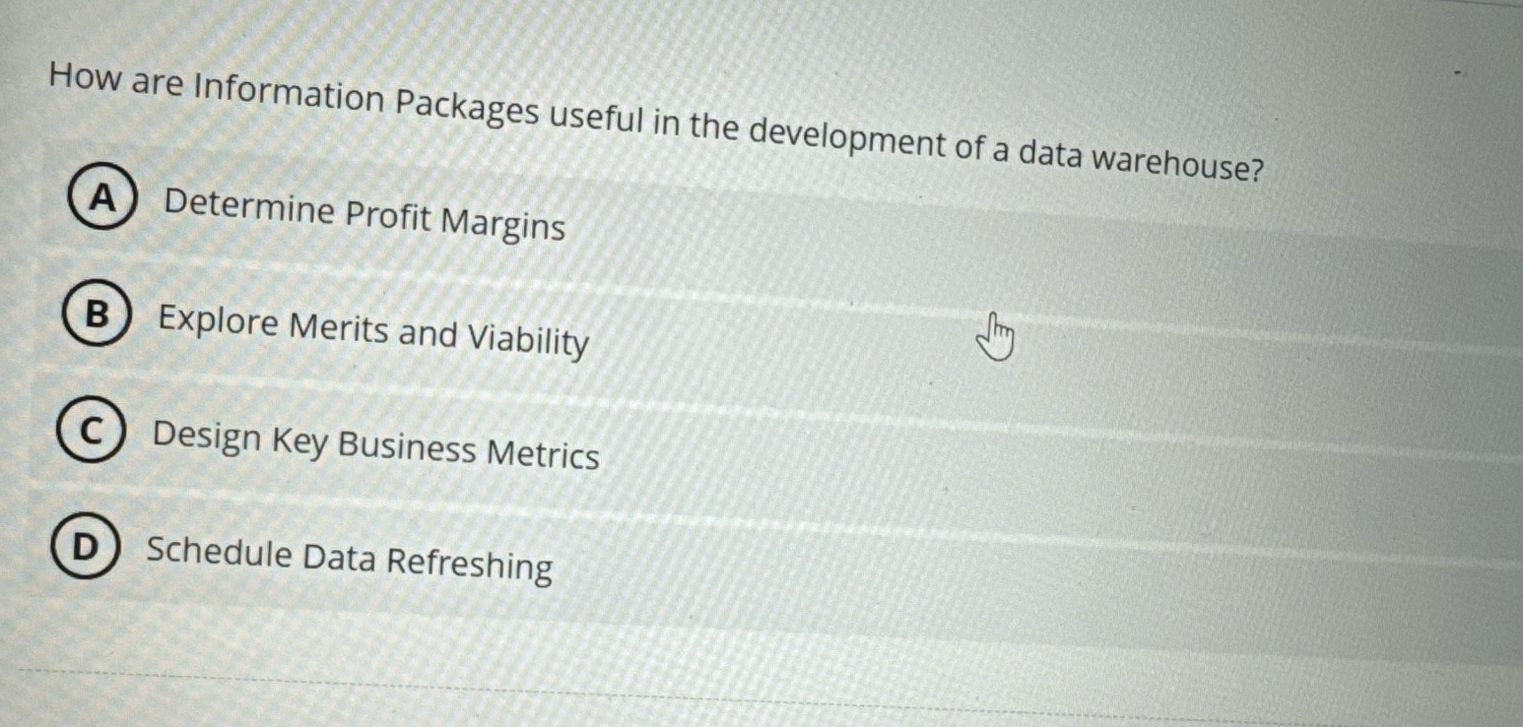 Solved How are Information Packages useful in the | Chegg.com