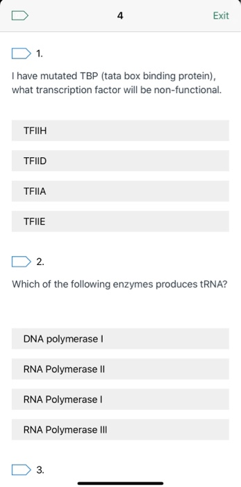 Solved Exit I have mutated TBP (tata box binding protein), | Chegg.com