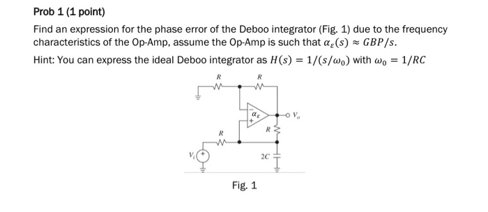 Solved Prob 1 (1 point) Find an expression for the phase | Chegg.com