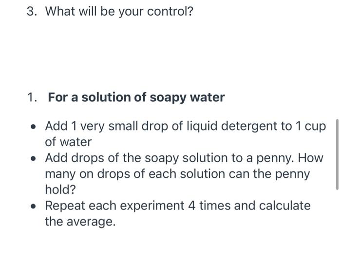 Materials • water • coins • dropper . salt • | Chegg.com