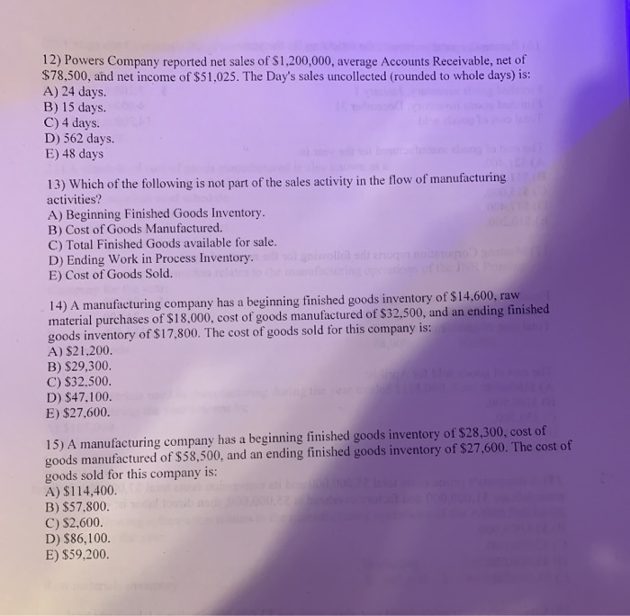 Solved 1) The common-size percent is computed by: A) | Chegg.com