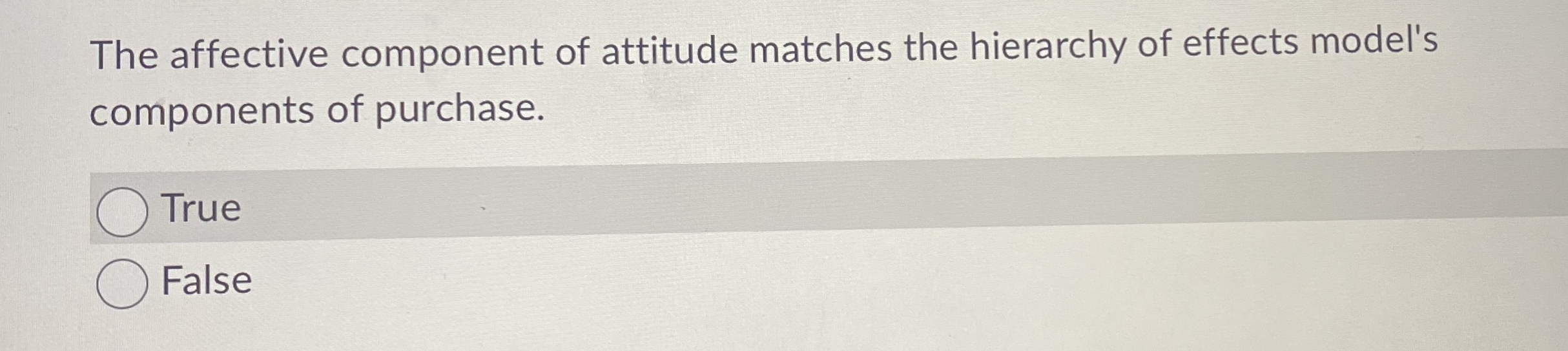 Solved The affective component of attitude matches the | Chegg.com