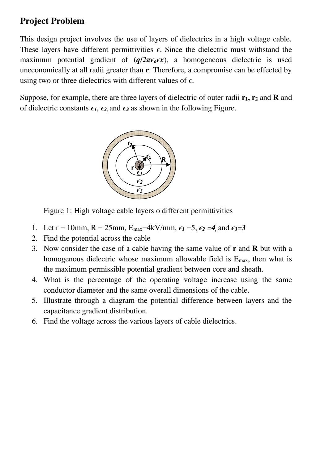 Solved Project Problem This design project involves the use | Chegg.com