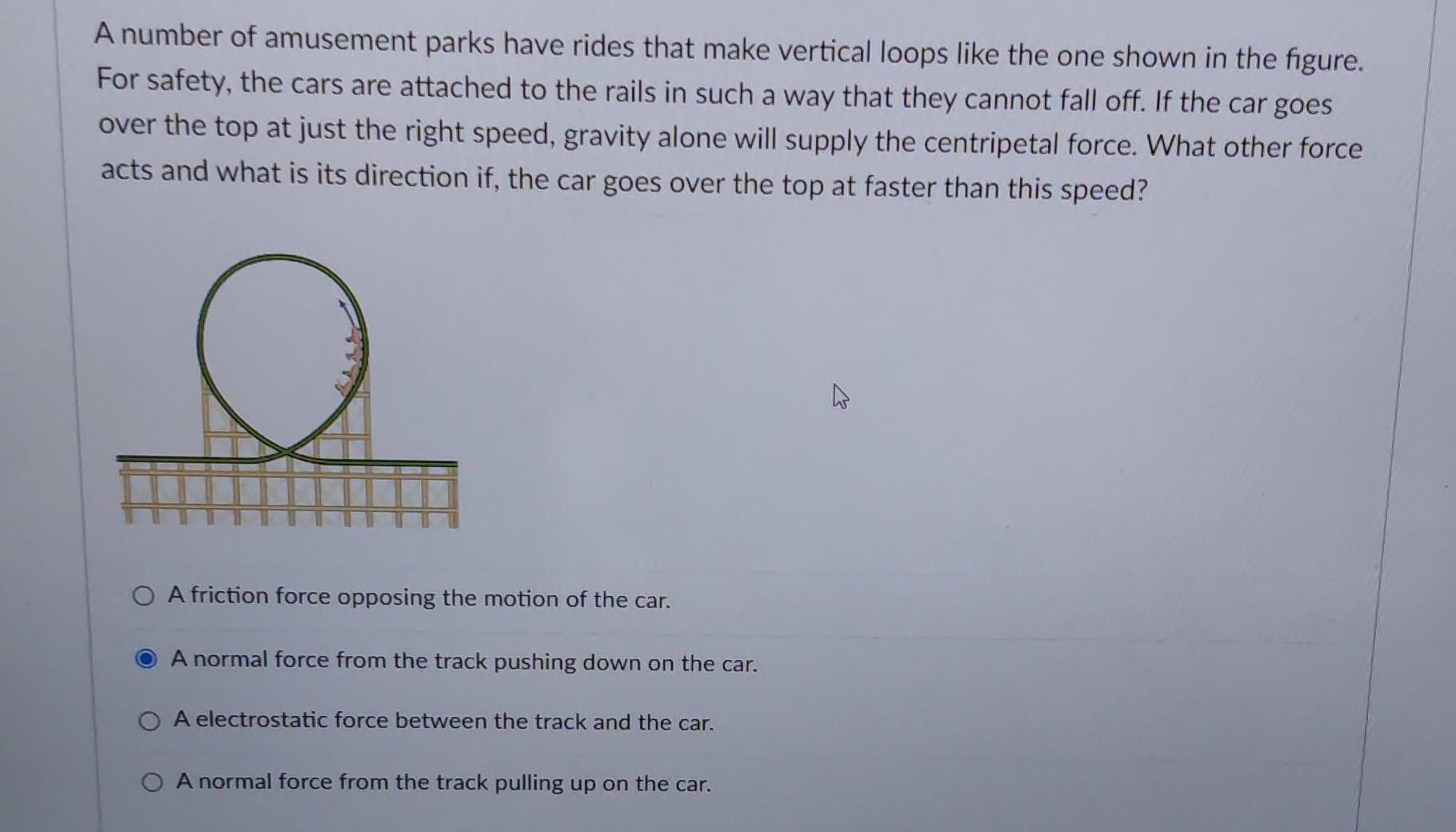 Solved A number of amusement parks have rides that make | Chegg.com