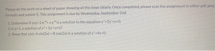 Solved Please do the work on a sheet of paper showing all | Chegg.com