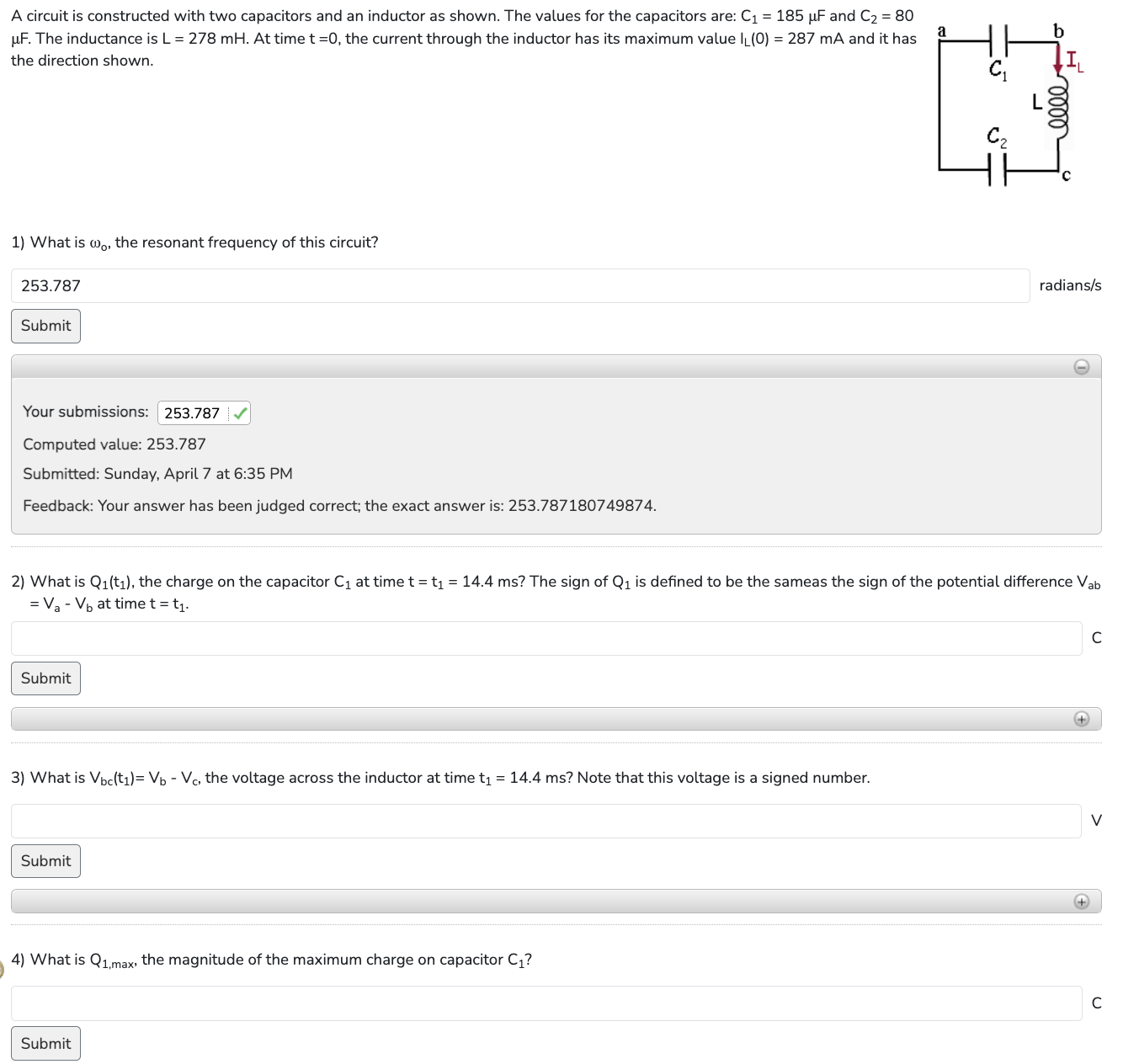 Solved Feedback: Your answer has been judged correct; the | Chegg.com