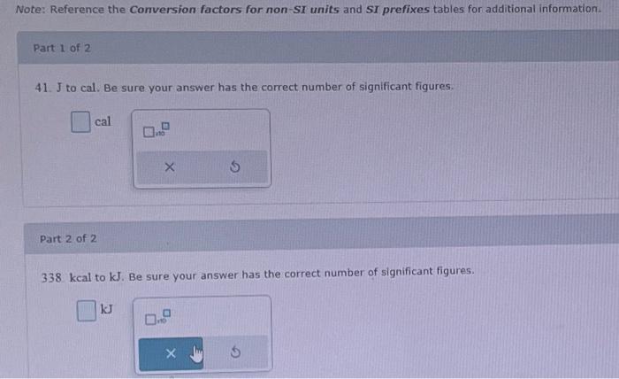 Solved Note: Reference the Conversion factors for non-SI | Chegg.com