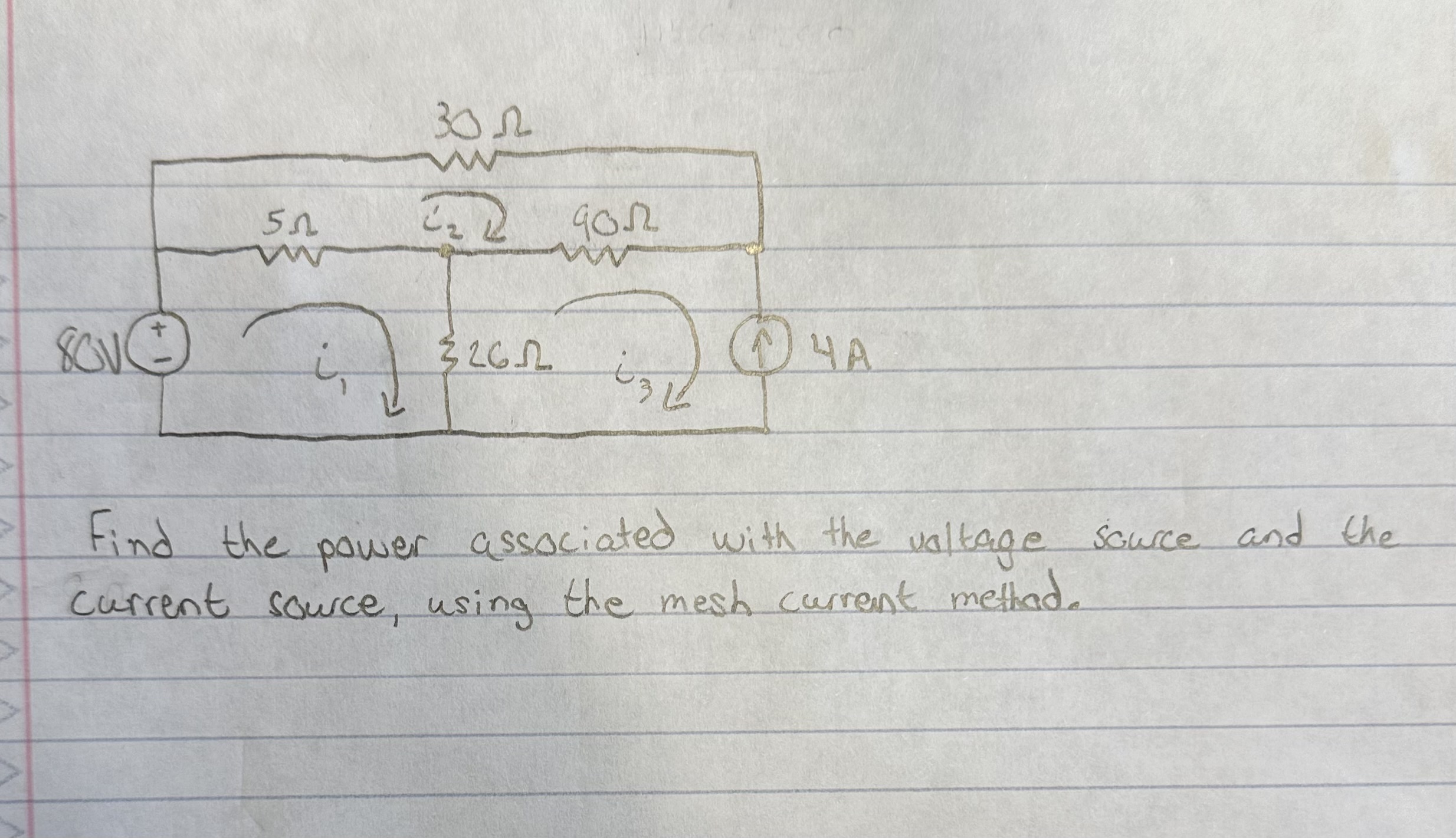 Find the power associated with the valtage source and | Chegg.com