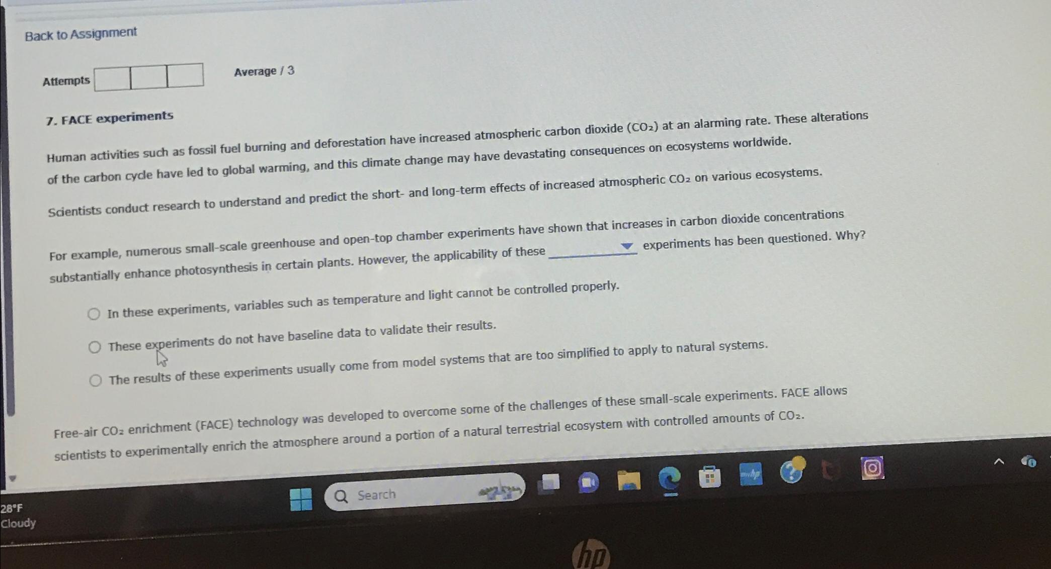 Solved Back to AssignmentAttempts Average ?37. ﻿FACE | Chegg.com