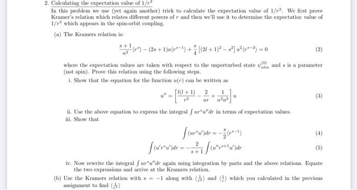 Solved 2. Calculating the expectation value of 1/ In this | Chegg.com Solved 2. Calculating the expectation value of 1/ In this | Chegg.com