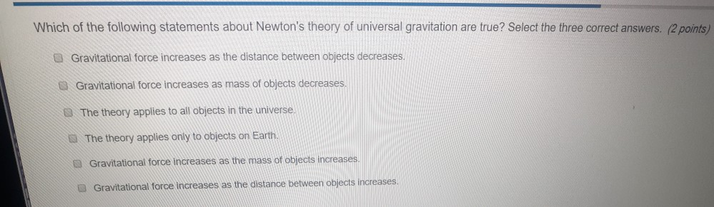 Solved Which of the following statements about Newton's | Chegg.com