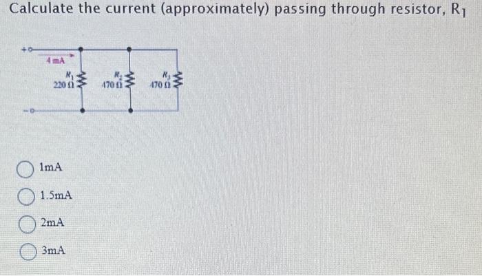 Solved Calculate the current (approximately) passing through | Chegg.com