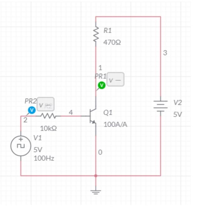 Solved The input signal V1 is a square wave from 0V to 5V. | Chegg.com