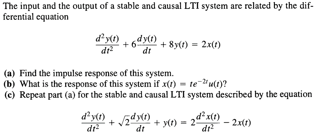 Solved This is a practice problem from the Signals and | Chegg.com