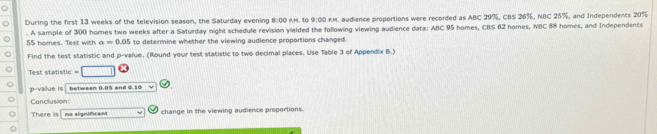 Solved During the first 13 ﻿weeks of the television season, | Chegg.com