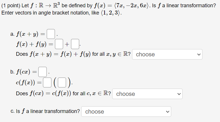 Solved (1 ﻿point) ﻿Let f:R→R3 ﻿be defined by | Chegg.com
