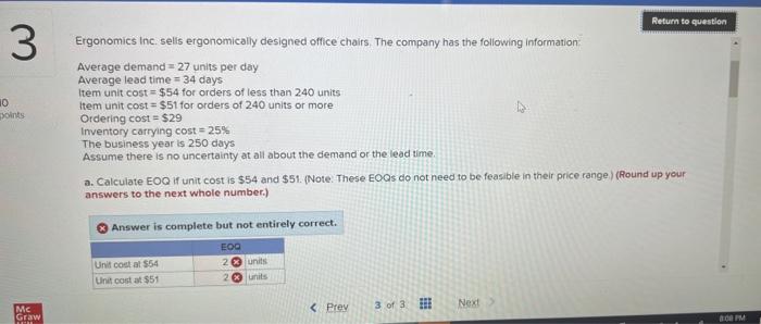 Solved Ergonomics inc. selis ergonomically designed office | Chegg.com