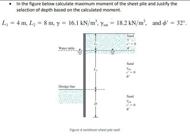 Solved In the figure below calculate maximum moment of the | Chegg.com