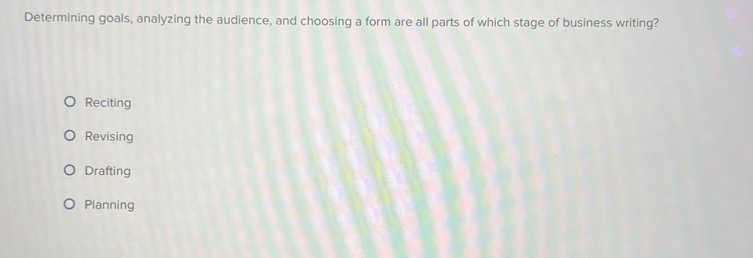 Solved Determining goals, analyzing the audience, and | Chegg.com