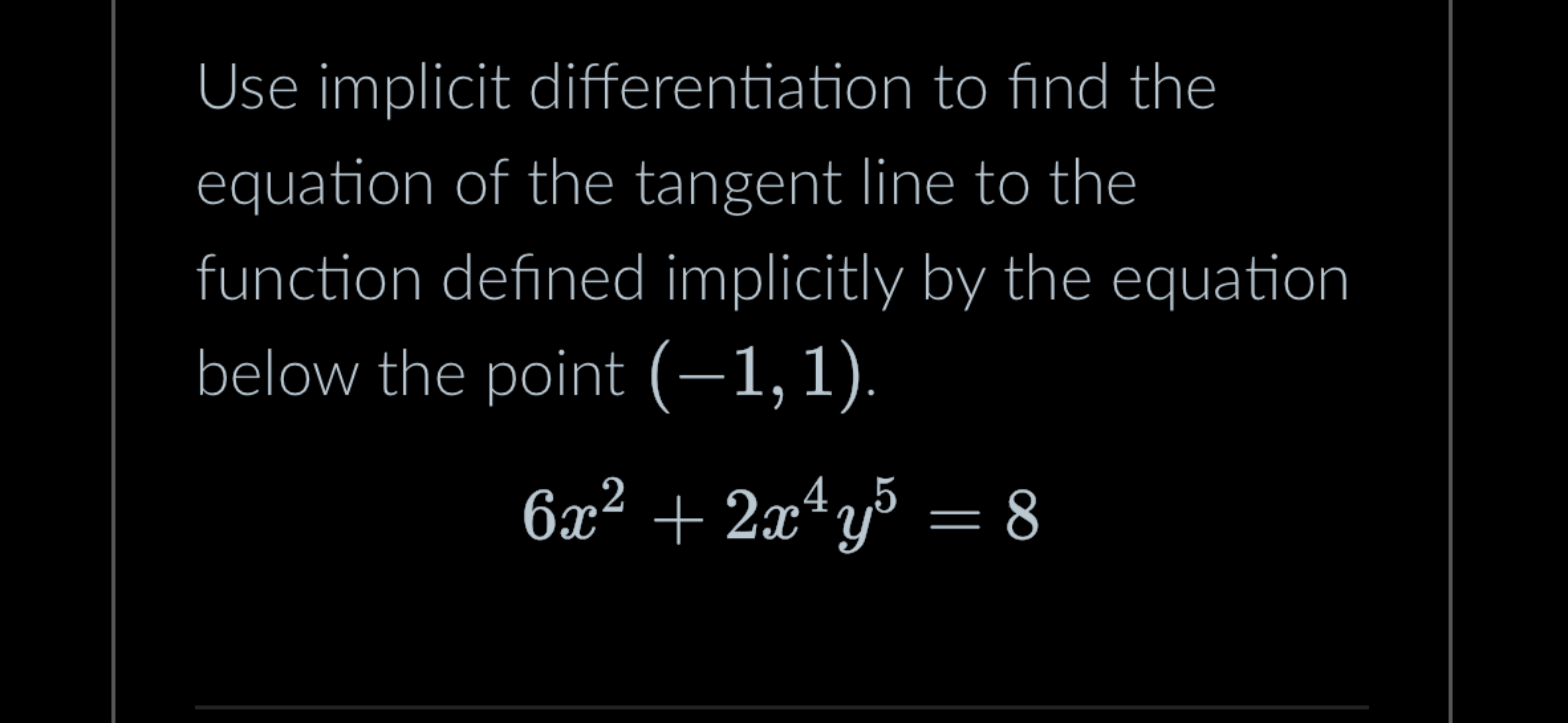 Solved Use implicit differentiation to find theequation of | Chegg.com