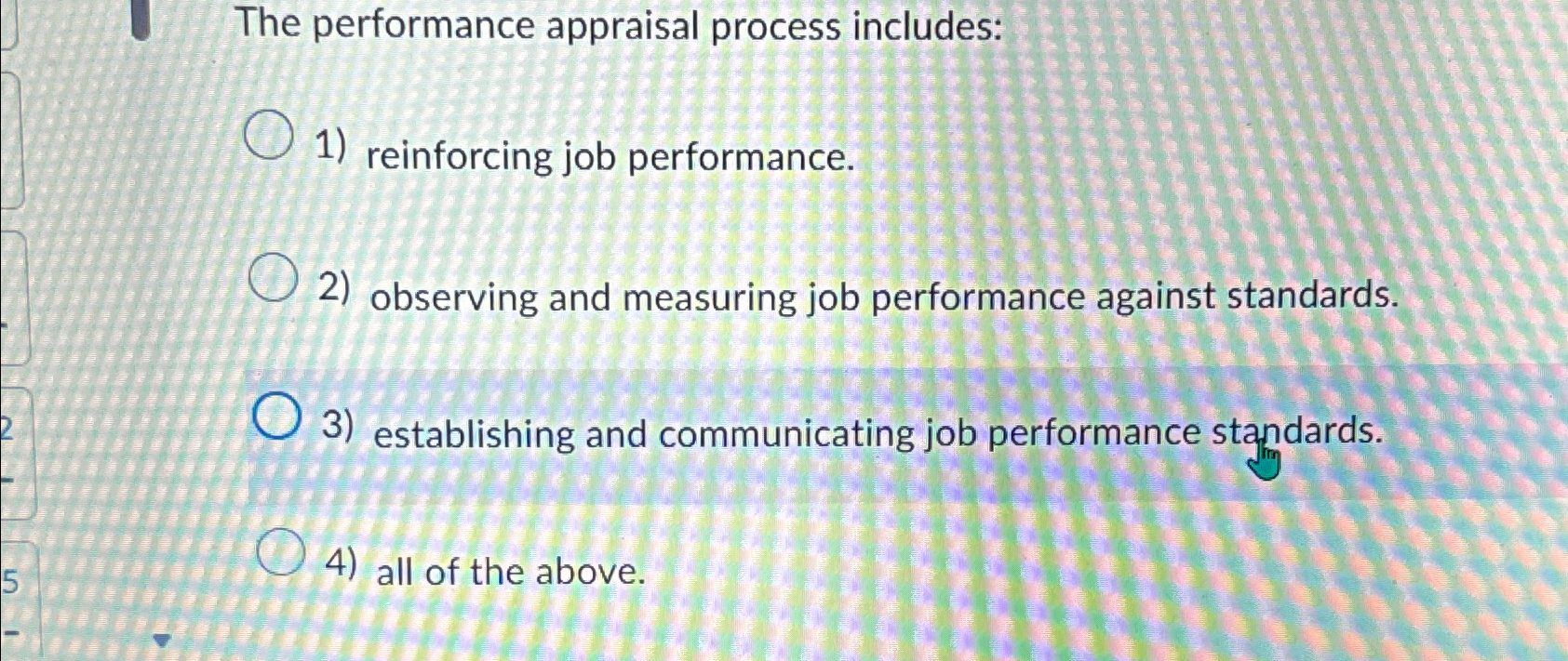 Solved The performance appraisal process | Chegg.com