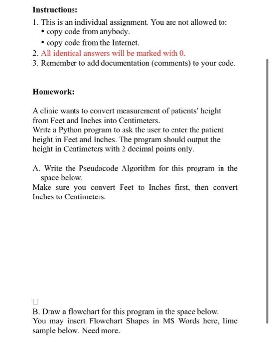 Solved Instructions: 1. This is an individual assignment. | Chegg.com
