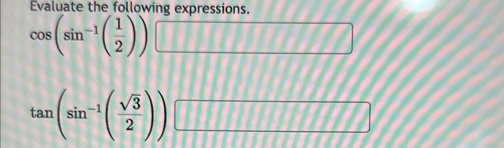 Solved Evaluate the following | Chegg.com