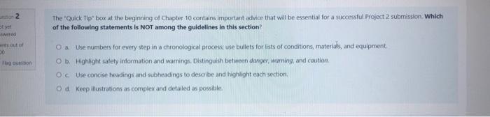 The "Quick tip" box at the beginning of Chapter 10 | Chegg.com