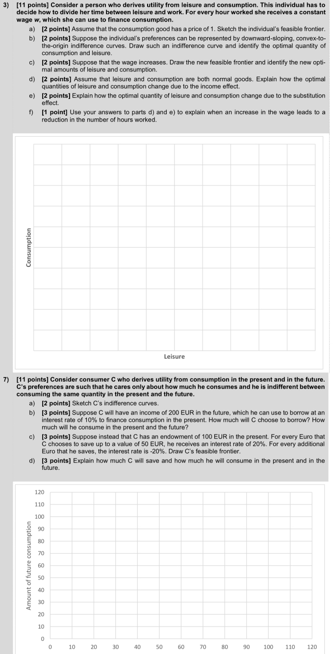 Solved [11 ﻿points] ﻿Consider a person who derives utility | Chegg.com