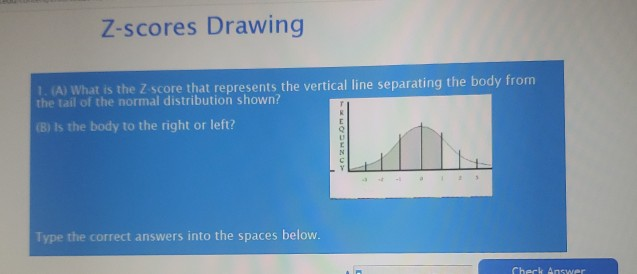 Solved Z-scores Drawing 1. (A) What is the Z score that | Chegg.com