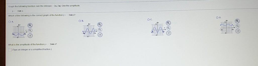 Solved Graph the following function over the interval [-2pi, | Chegg.com