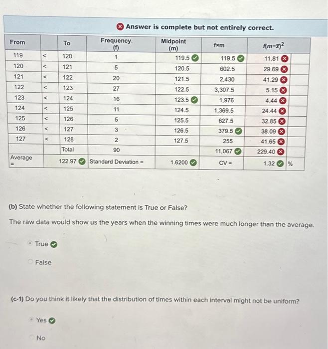 Solved Answer is complete but not entirely correct. (b) | Chegg.com