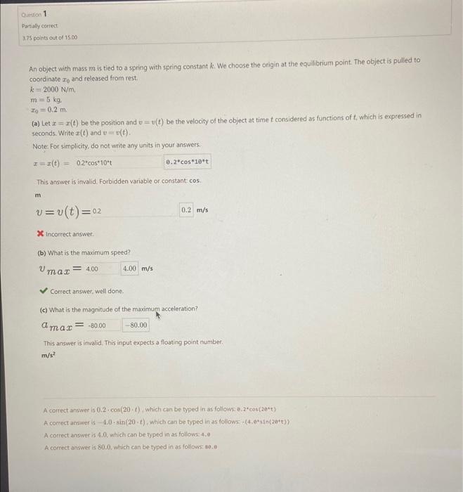 Solved At the bottom of the quesition there is correct | Chegg.com