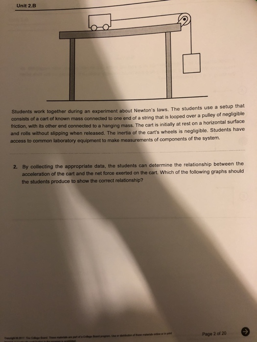 Solved Unit 2.B - Students work together during an | Chegg.com