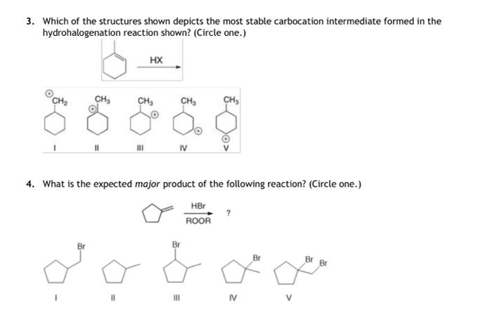 Solved 3. Which of the structures shown depicts the most | Chegg.com