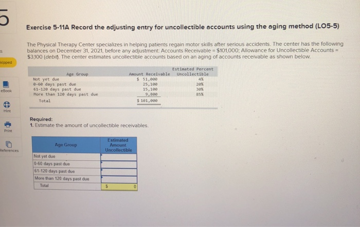 Solved Exercise 5-11A Record the adjusting entry for | Chegg.com