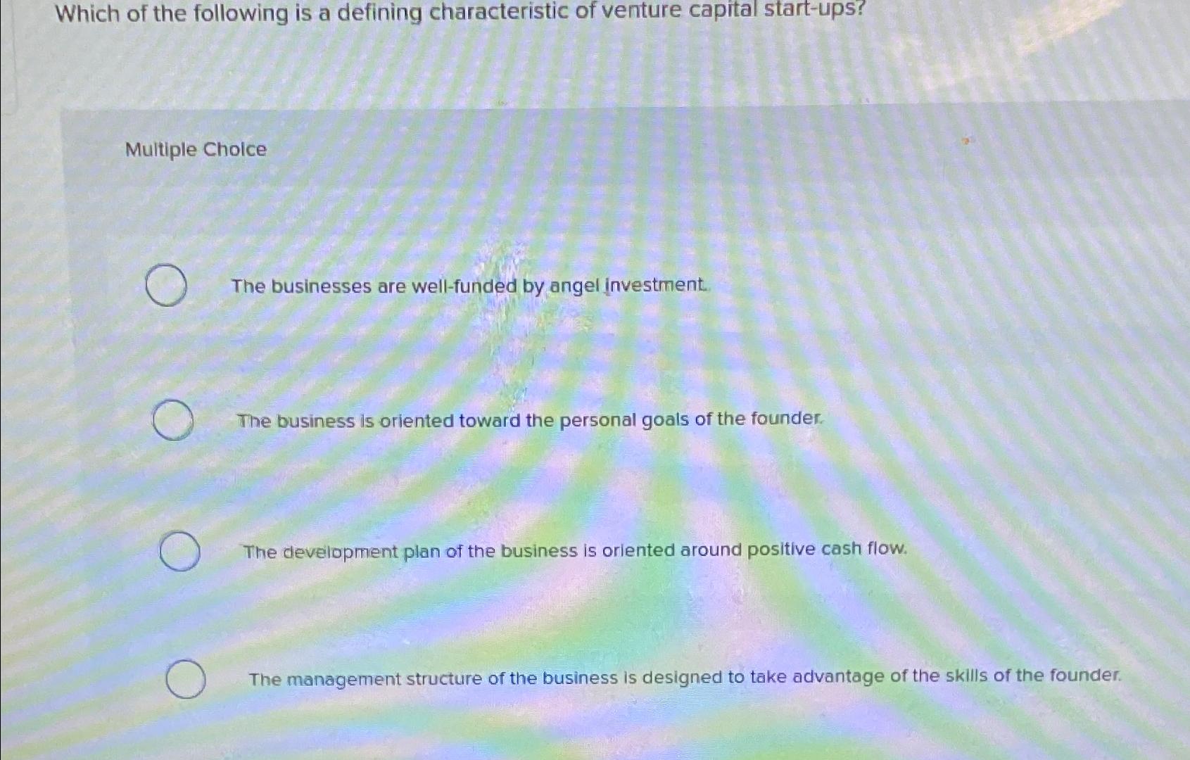 Solved Which of the following is a defining characteristic | Chegg.com