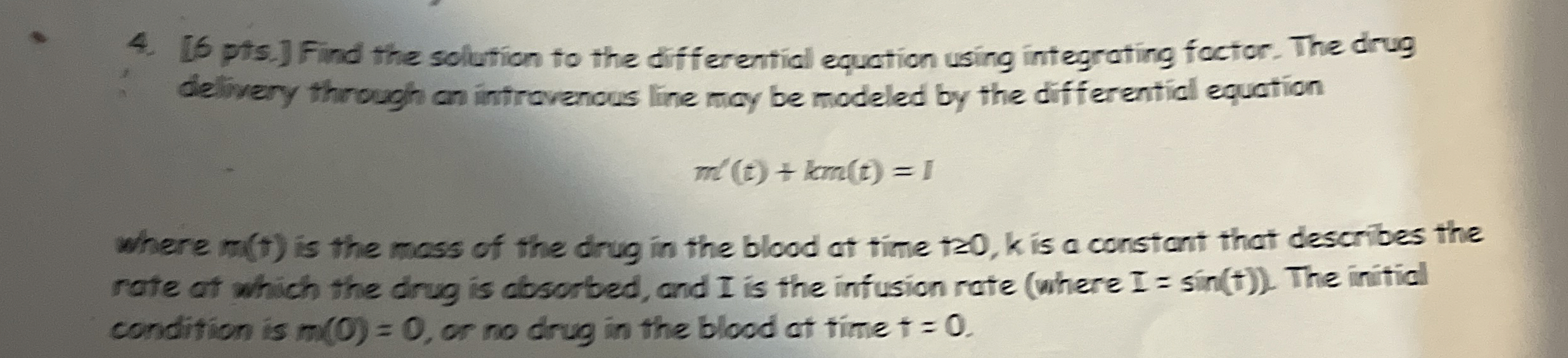 [5 ﻿pts.] ﻿Find the solution to the differential | Chegg.com