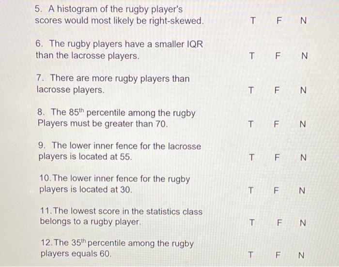 Solved For problems 5 - 13, write down T (true) F (false), | Chegg.com