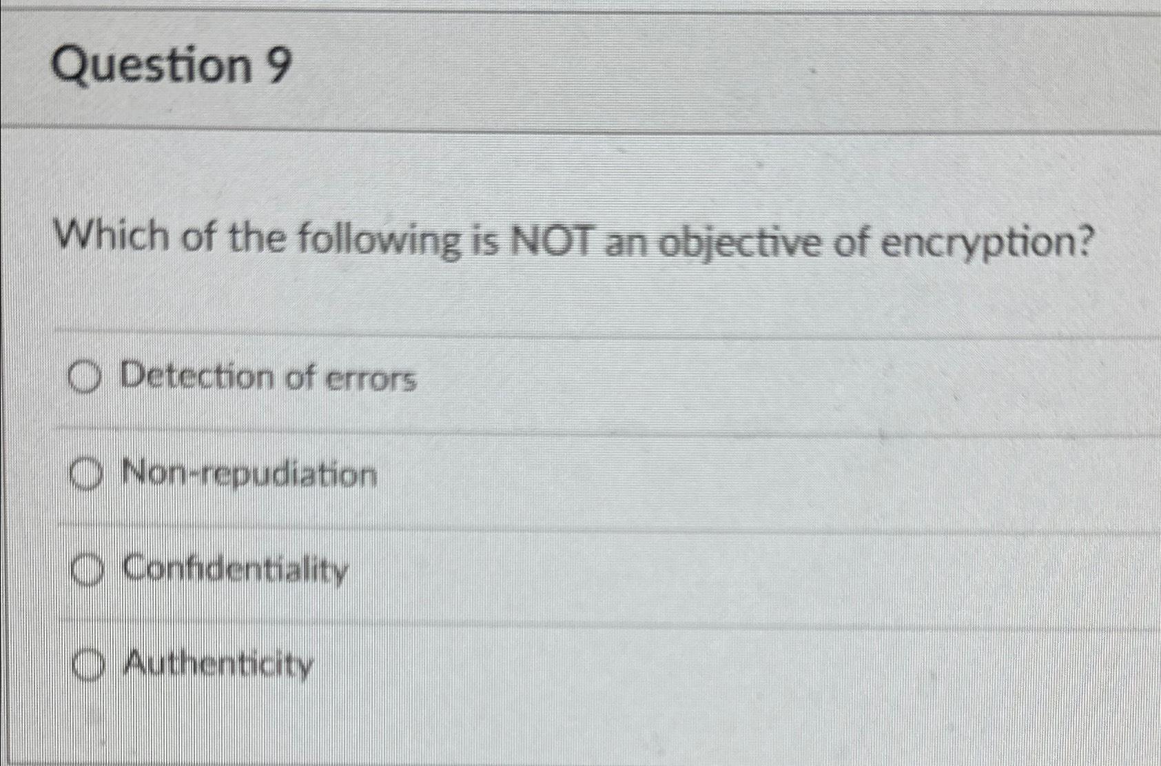 Solved Question 9Which of the following is NOT an objective | Chegg.com